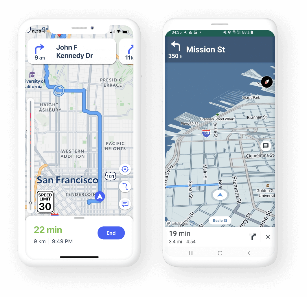 ルート案内｜Mapbox